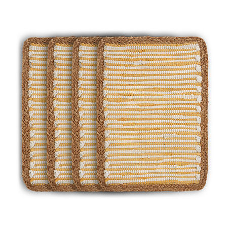 Click here for Lr Home Anna Bohemian 4 Pack Placemat  One Size  Y... prices