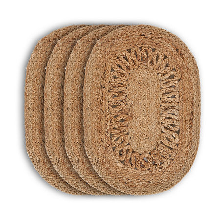 Click here for LR Home Nova 4 Pack Placemat  One Size  White prices