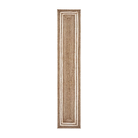 Click here for Lr Home Nora Bordered Table Runner  One Size  Whit... prices