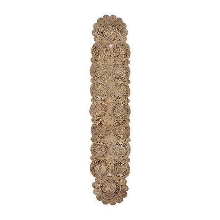 Click here for Lr Home Ivy Circle Table Runner  One Size  White prices