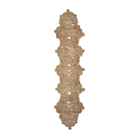 Click here for Lr Home Ruby Circle Table Runner  One Size  White prices
