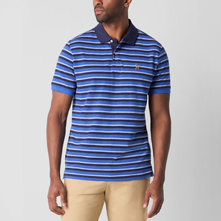 Click here for U.S. Polo Assn. Stripe Pique Mens Classic Fit Shor... prices