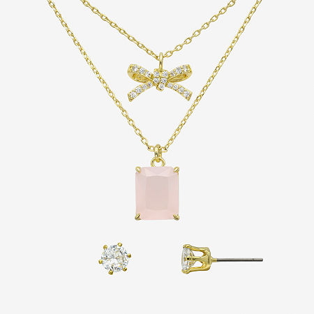 Click here for Sparkle Allure Womens Pink Cubic Zirconia 14K Gold... prices