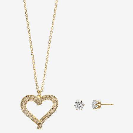 Click here for Sparkle Allure Womens Cubic Zirconia 14K Gold Over... prices