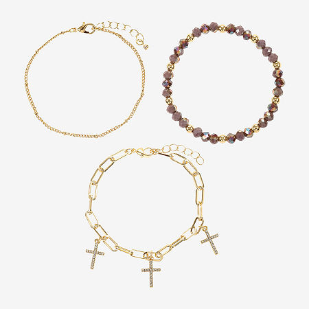 Click here for Sparkle Allure Womens 3-pc. Purple Crystal 14K Gol... prices