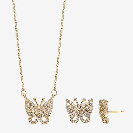 Click here for Sparkle Allure Womens Cubic Zirconia 14K Gold Over... prices