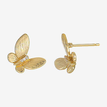 Click here for Sparkle Allure Cubic Zirconia 14K Gold Over Brass... prices