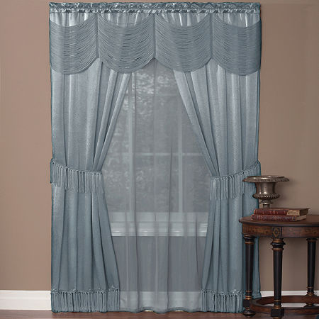 Click here for Halley Rod Pocket Light-Filtering Curtain Panel  O... prices