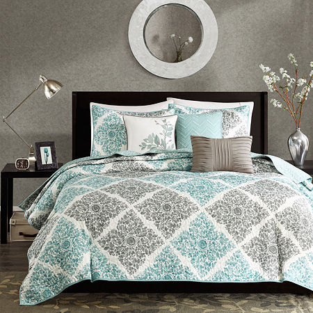 Click here for Madison Park Claire 6-Pc. Quilt Set  King/Californ... prices