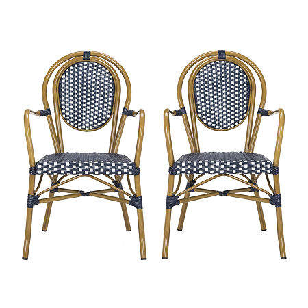 Click here for Rosen Rattan 2-pc. Patio Chairs  One Size  Blue prices