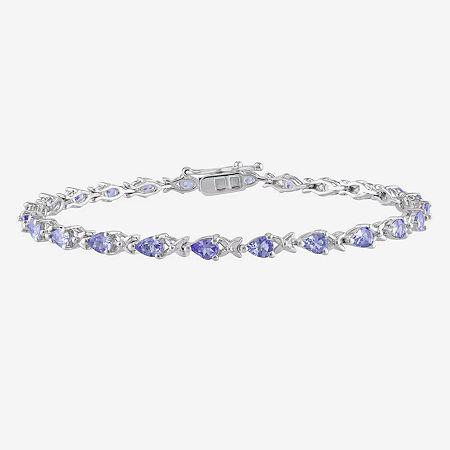 Click here for Sterling Silver Tanzanite Tennis Bracelet  One Siz... prices