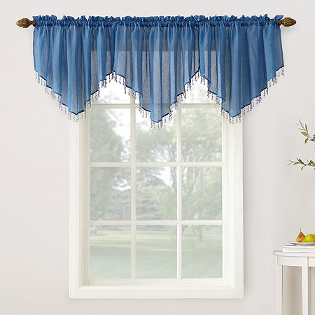 Click here for Crushed Sheer Voile Ascot Beaded Rod Pocket Curtai... prices