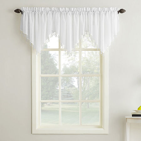 Click here for Crushed Sheer Voile Ascot Beaded Rod Pocket Curtai... prices
