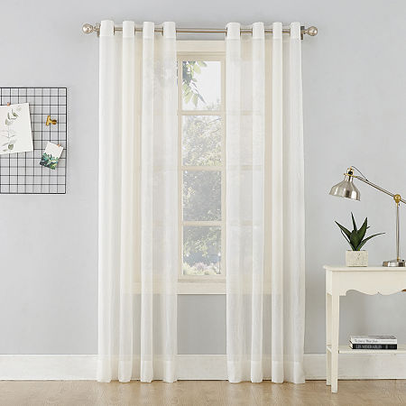 No. 918 Crushed Sheer Voile Grommet Curtain Panel