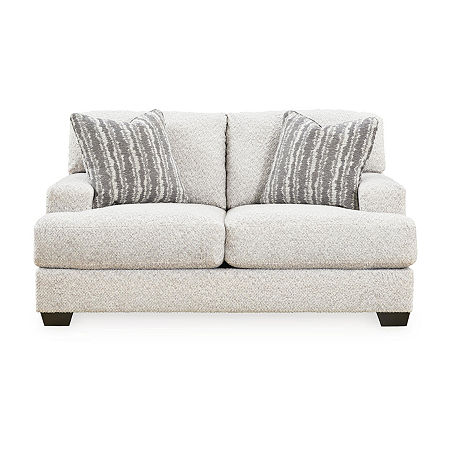 Signature Design By Ashley Brebryan Loveseat  One Size  Beige
