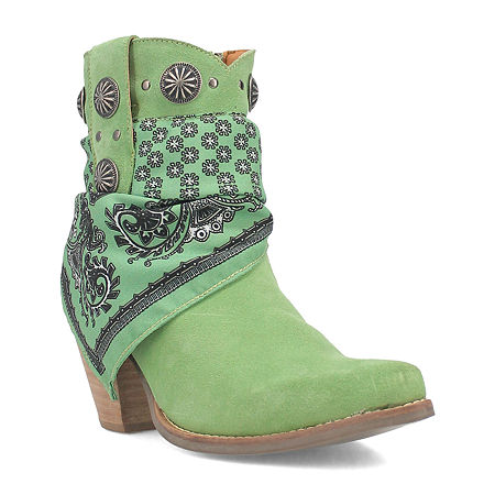 Click here for Dingo Womens Bandida Block Heel Cowboy Boots  6 Me... prices