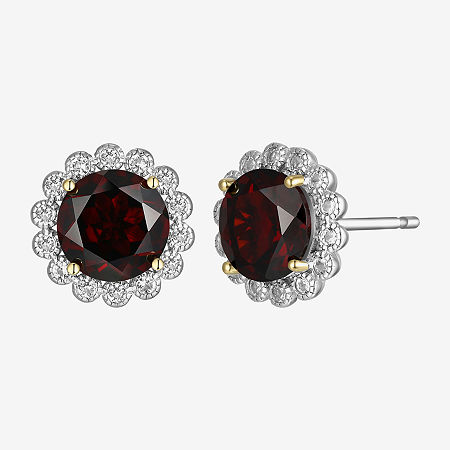 Click here for Gemstone Sterling Silver 10.3mm Flower Stud Earrin... prices