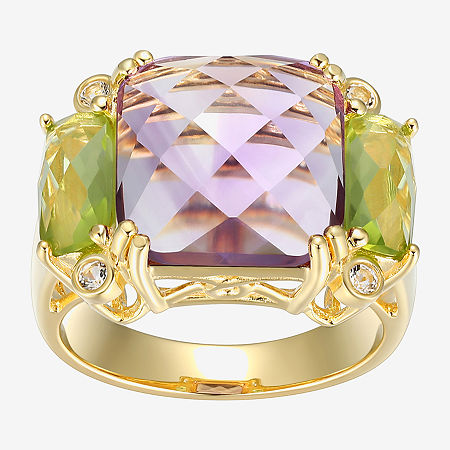 Click here for Womens Genuine Purple Amethyst 18K Gold Over Silve... prices