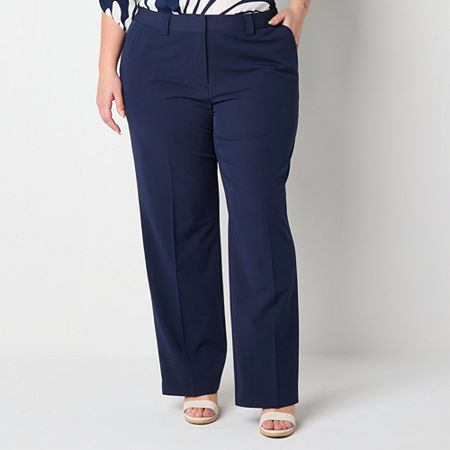 Click here for Worthington Womens Plus Straight Mid Rise Trouser... prices
