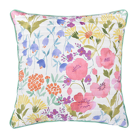 J. Queen Bold Jules Square Quilted Throw Pillow - 18x18