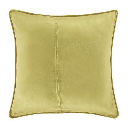 J by J Queen Cayman Quilted Sham  European - Chartreuse