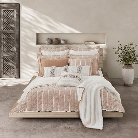 White Sand Playa Cotton Coverlet  Full/Queen - Terracotta