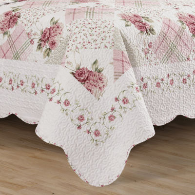 Royal Court Bungalow Floral Quilt Set, Color: Rose - JCPenney