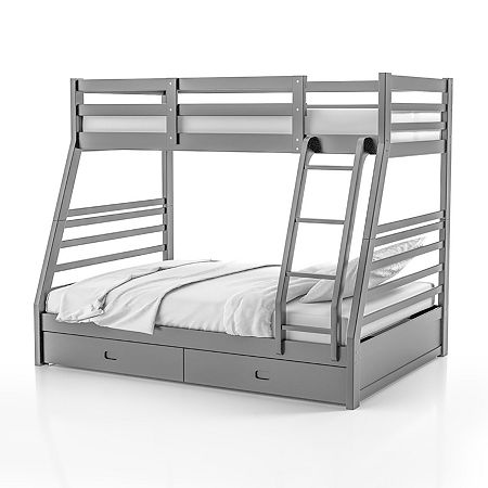 Click here for Kroat Storage Bunk Bed  One Size  Gray prices