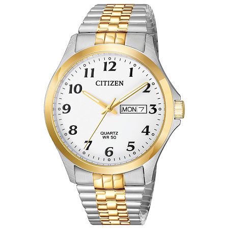 Click here for Citizen Quartz Mens Two Tone Stainless Steel Brace... prices