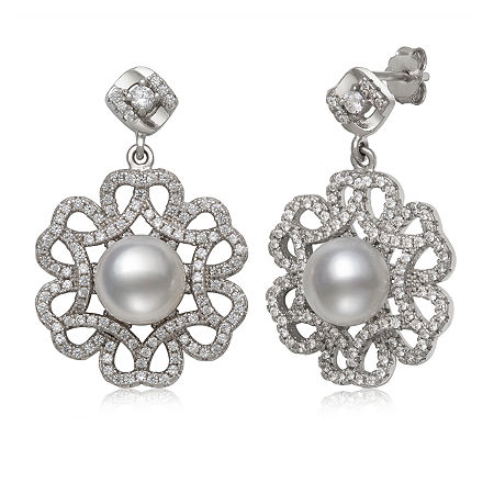 Click here for Womens White Cultured Freshwater Pearl Sterling Si... prices