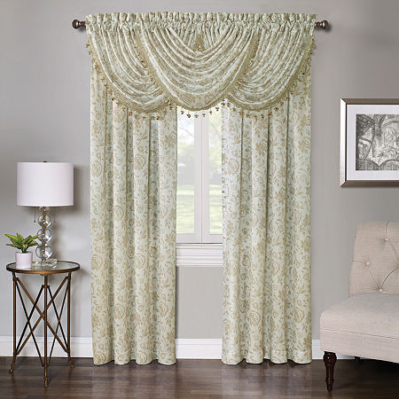 Click here for Regal Home Regency Watercolor Floral Rod Pocket Li... prices
