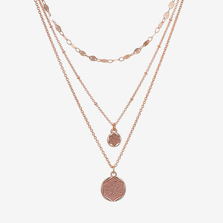 Click here for Bijoux Bar Delicates Rose Tone Womens 16 Inch Stra... prices
