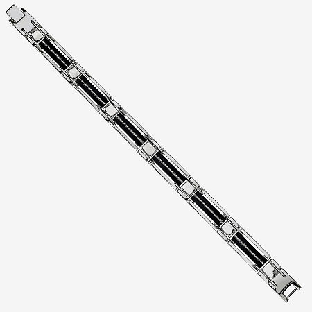 Click here for Mens Stainless Steel Solid 8 1/2 Inch Link Bracele... prices