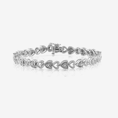 Click here for 7 1/2 Inch 1/10 CT.T.W. Natural Diamond Link Brace... prices