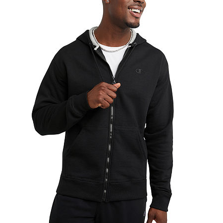 Click here for Champion Mens Powerblend Fleece Zip Hoodie - Black prices