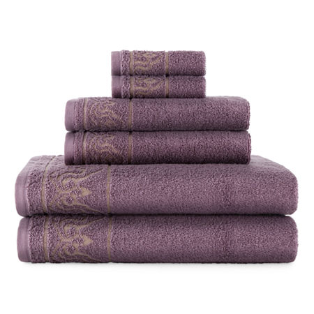 Click here for Broadhaven Elegant Scroll Bath Towel  One Size  Pu... prices