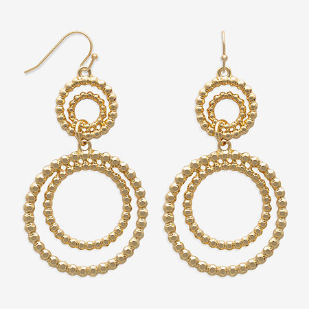 Click here for Bold Elements Gold Tone Womens Stainless Steel Dro... prices