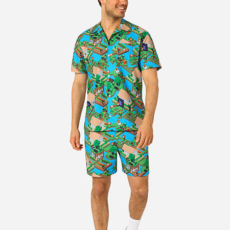 Click here for Novelty Mens Minecraft Graphic T-Shirt  Small  Blu... prices