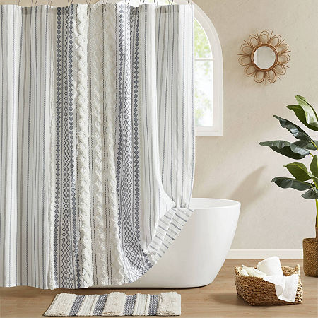 Click here for INK+IVY Imani Shower Curtain  One Size  White prices