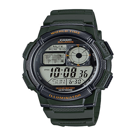 Click here for Mens Casio World Time Digital Sport Watch AE1000W-... prices