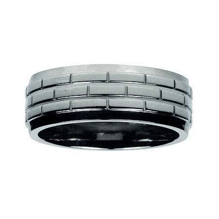 Click here for Mens 8mm Titanium Wedding Band  10 1/2  White prices