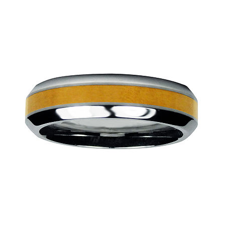 Click here for Mens Cobalt and 10K Yellow Gold Inlay Wedding Band... prices