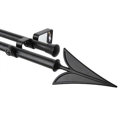 Click here for Rod Desyne Blade Double Curtain Rod  One Size  Bla... prices