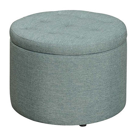 Click here for Convenience Concepts 22 Faux Linen Round Shoe Stor... prices