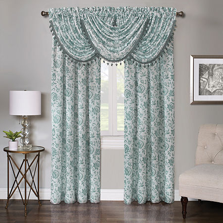 Click here for Regal Home Regency Watercolor Floral Rod Pocket Li... prices