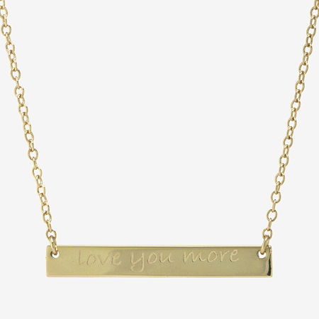 Click here for Silver Treasures Womens 14K Gold Over Silver Bar 1... prices
