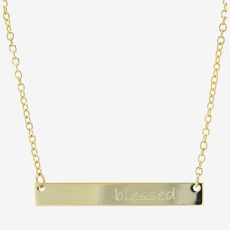 Click here for Silver Treasures Blessed Womens 14K Gold Over Silv... prices