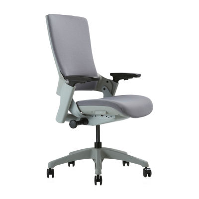 Office + Library Collection Adjustable Height Office Chair, Color: Gray ...