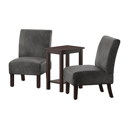 Click here for 3-pc. Upholstered Slipper Chair  One Size  Gray prices
