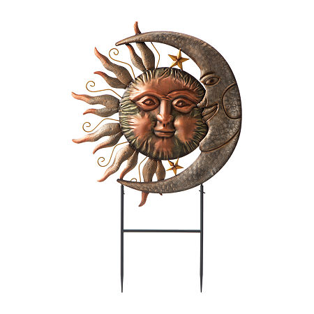 Click here for Glitzhome Metal Sun And Moon Yard Art  One Size  M... prices